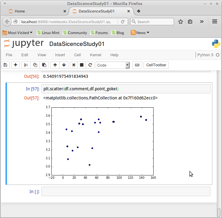 Ipython Notebookで梅田のラーメン屋さんの統計情報を抽出するというハンズオンに行ってきました ヤマムギ 