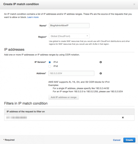 WordPressのwp-login.php , xmlrpc.phpへのアクセスをAWS WAFで接続元IPアドレスを制限する | ヤマムギ