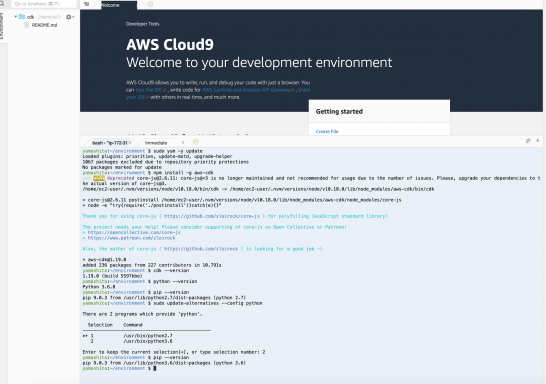 Cloud9でAWS CDK環境 | ヤマムギ