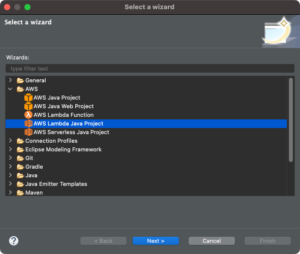 AWS Toolkit for EclipseからLambda関数を直接作成できずにMavenでパッケージ化して作成 | ヤマムギ