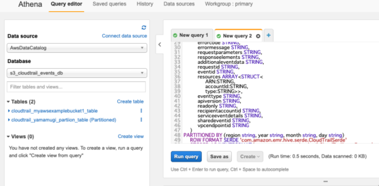 S3オブジェクトへのリクエストをCloudTrail, Athenaで識別する(パーティショニング) | ヤマムギ