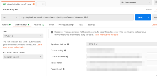 PostmanでTwitter API 1.1を使う | ヤマムギ