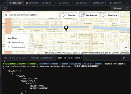 Amazon Location Service入門ワークショップ-ジオコーディング | ヤマムギ