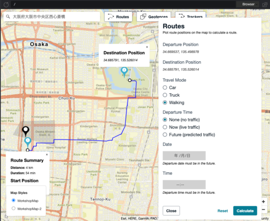 Amazon Location Service入門ワークショップ-マップの操作 | ヤマムギ