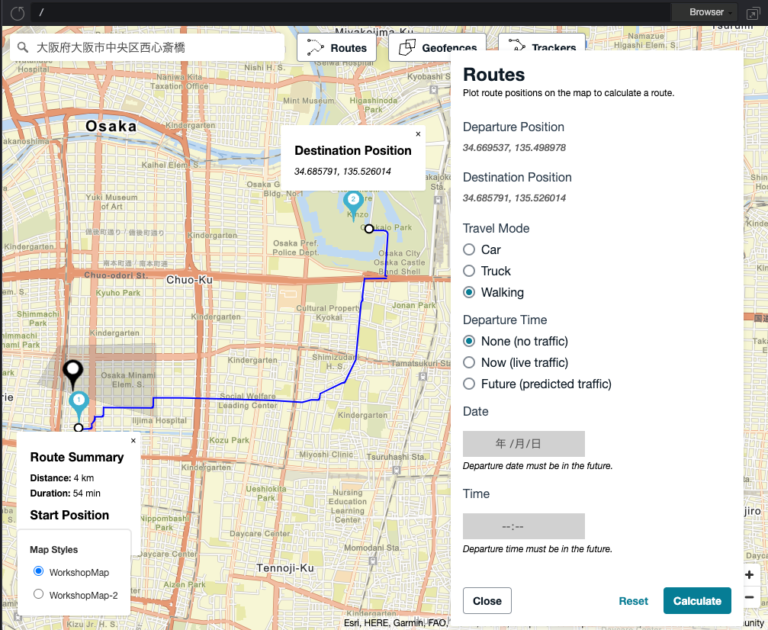 Amazon Location Service入門ワークショップ-マップの操作 | ヤマムギ