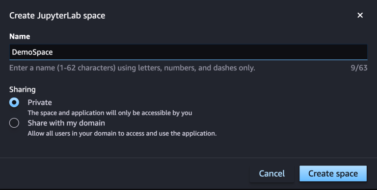 SageMaker AI StudioでJupyterLab スペースを作成しJupyterLab を起動、S3拡張のインストール | ヤマムギ